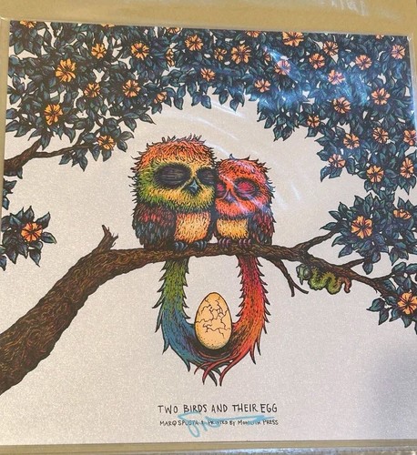 Marq Spusta Two Birds And Their Egg Mini Print Closed Eyes | eBay
