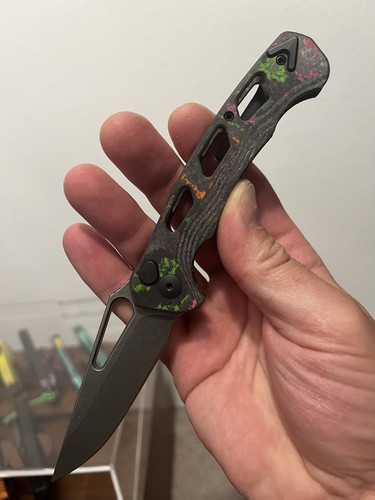 Dead Reckon Skeletonized Ridgeback 80s Camo Carbon Fiber Drop Point | eBay