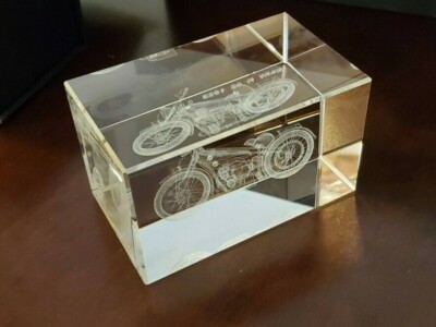 BMW Racing Motorcycles Gift Set - Glass Paperweight, Hardback Book ...