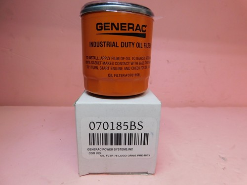 OIL FILTER 75 LOGO ORANGE GENERAC # 070185BS --- BOX 6012 F | eBay