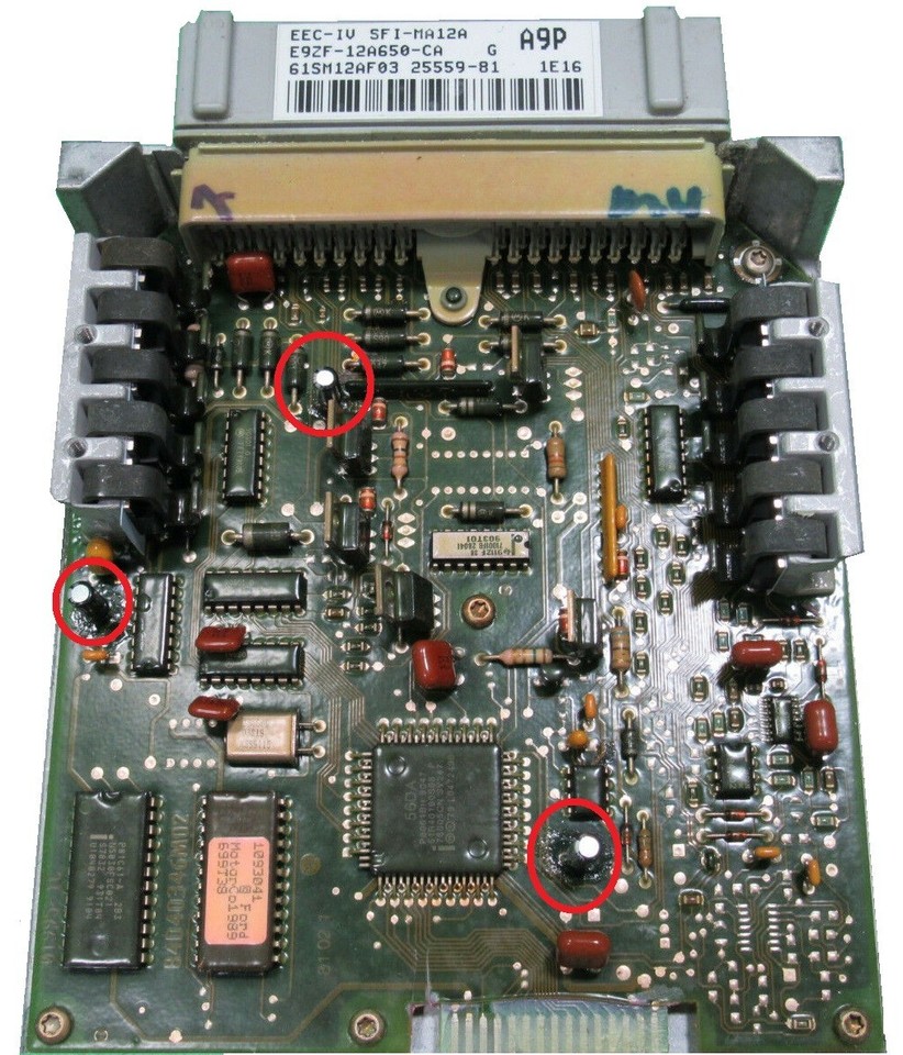 A9P A9L Ford Mustang 5.0L ECU Engine Computer Capacitors Repair Kit ...