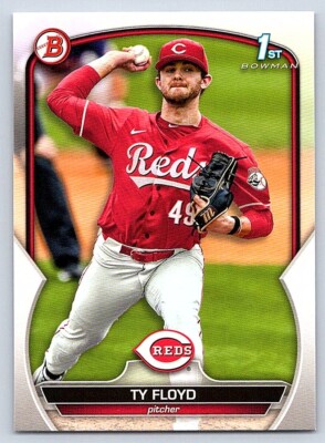 TY FLOYD REDS RC 1st card 2023 BOWMAN DRAFT #BD-155 | eBay