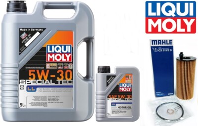 6L Liqui Moly 5W-30 Special Tec Oil Change Kit Toyota Supra MKV 2.0L ...