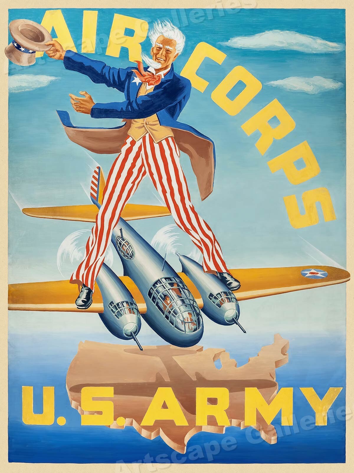 1944 US Army Air Corps Vintage Style WW2 Morale Poster - 24x32 | eBay