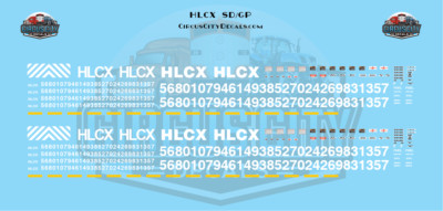 HLCX GP/SD Lease Locomotive Decal Set HO 1:87 Scale | eBay