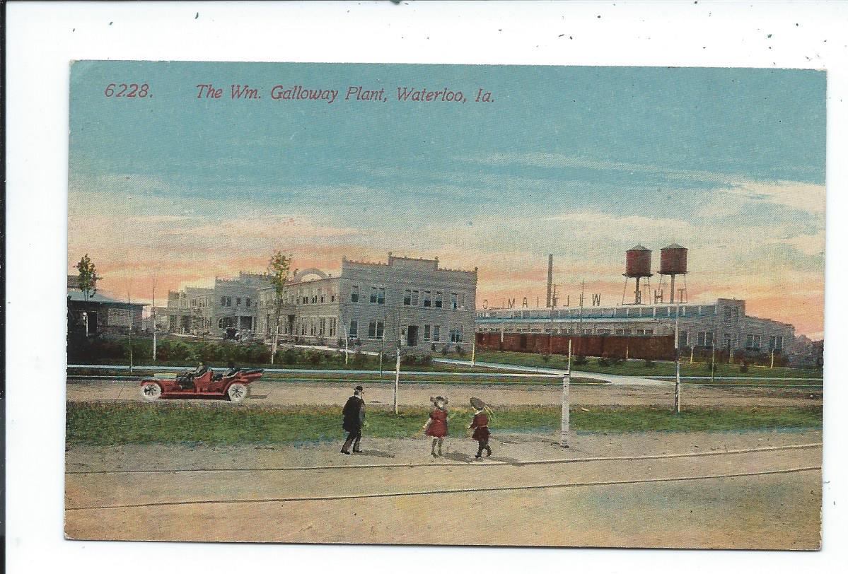 Postcard Post Card Waterloo Iowa Ia Wm Galloway Plant | eBay