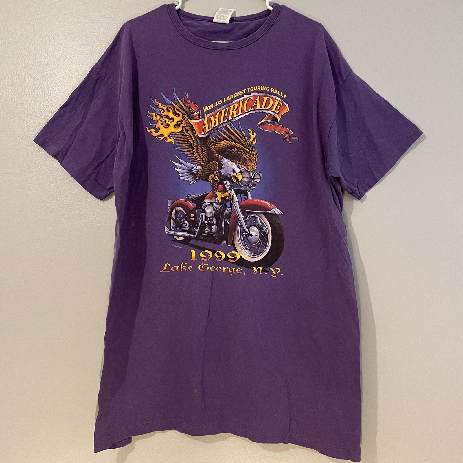 Vintage 1999 Lake George NY Americade Motorcycle Rall… - Gem