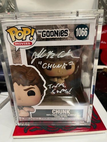 Jeff Cohen Signed "The Goonies" #1066 Chunk Funko Pop! BAS COA "Chunk ...