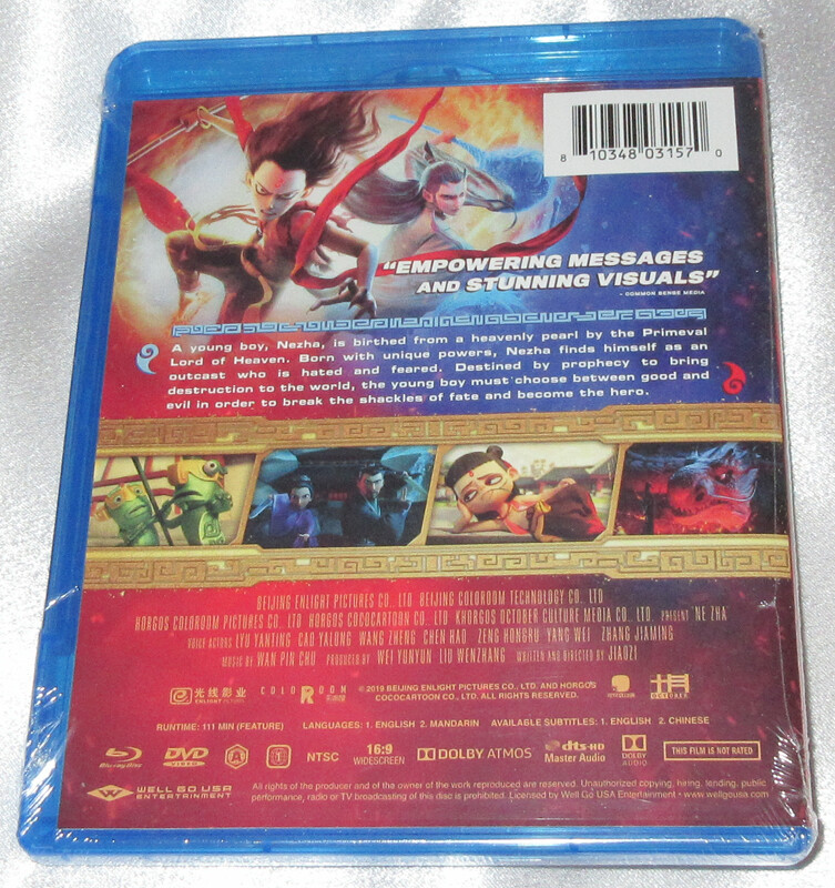 Nezha (2019) Blu-Ray + DVD (New) Ne Zha Chinese Animation Directed by ...