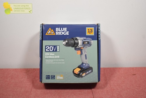 Blue Ridge Tools 20V MAX Cordless Drills (Missing Charger)* | eBay