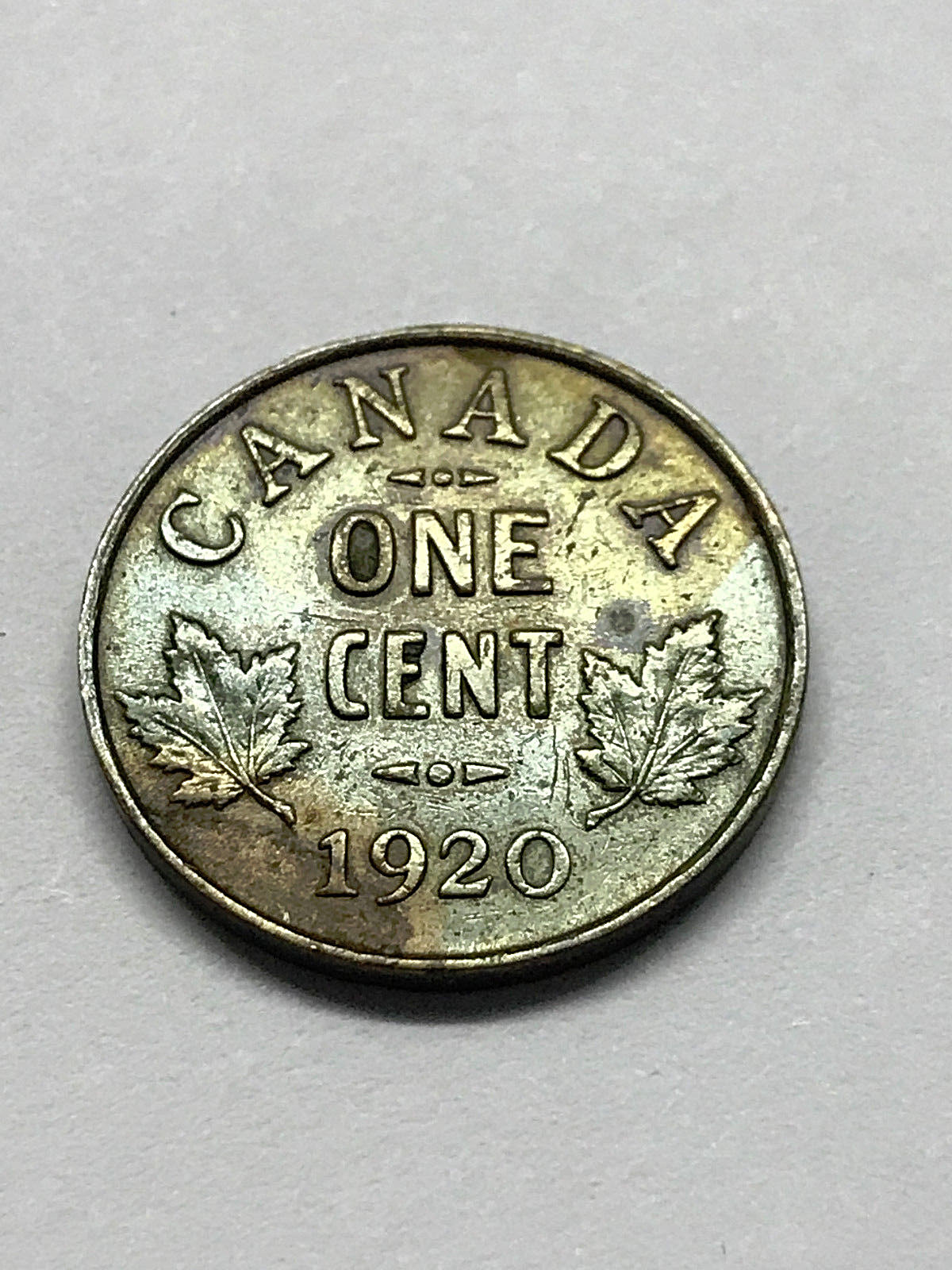1920 Canada 1 Cent VF+ Toned #11765 | eBay UK