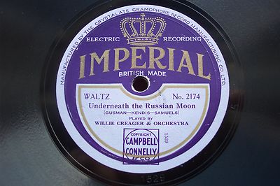 WILLIE CREAGER / EDDIE LLOYD 78 RPM UNDERNEATH THE RUSSIAN MOON UK ...