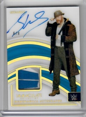 2023-24 Immaculate WWE Memorabilia Autographs Acetate SHEAMUS Patch ...