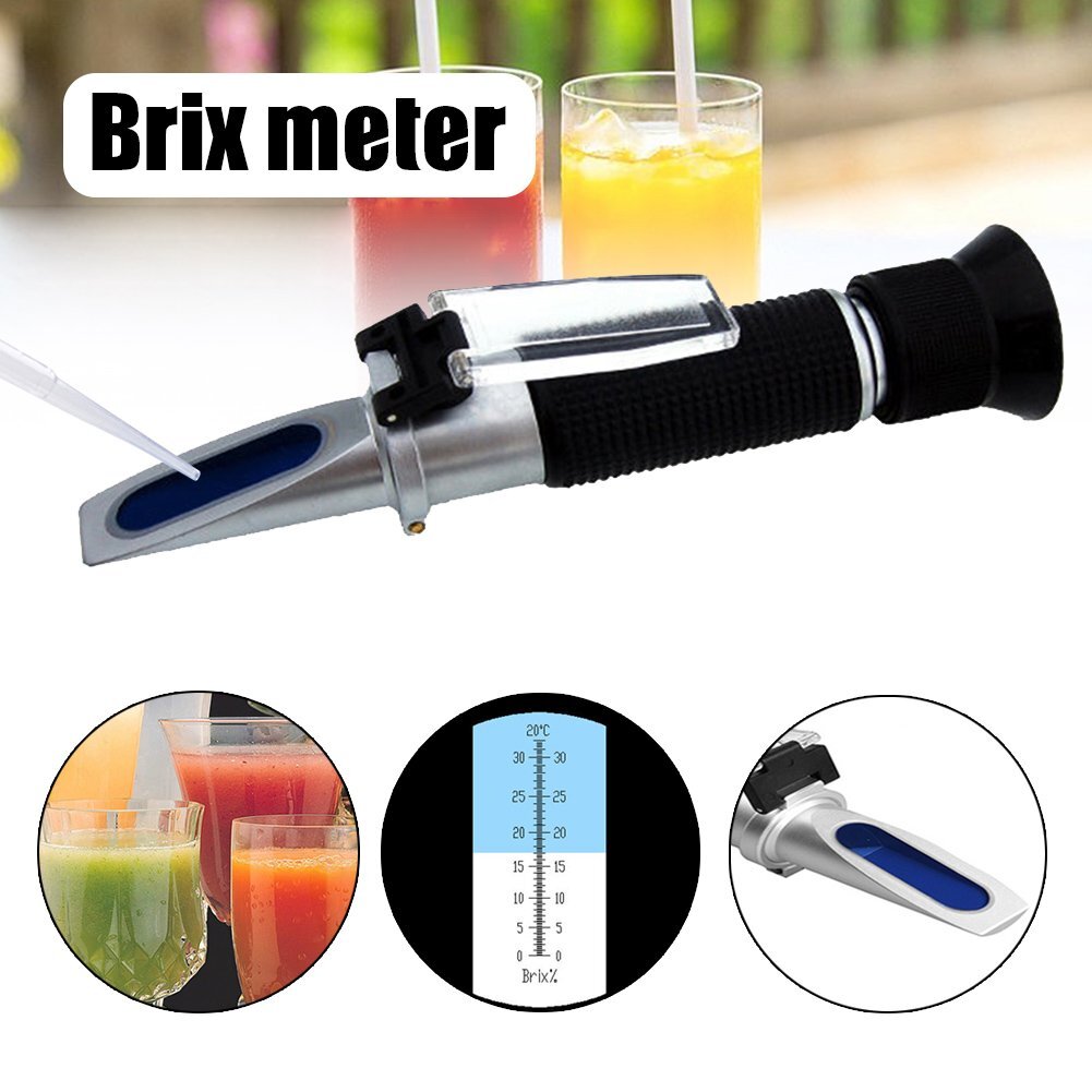 Digital Brix Refractometer with ATC 0~32% Brix Scale Tester For Beer ...