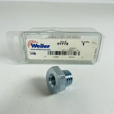 Weiler 07772 Arbor Adapter, 5/8"-11 UNC to M10 x 1.50 New In Pack | eBay