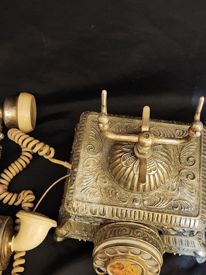 Vintage Baroque Monarch Rotary Ornate Victorian Telephone Brass (&metal ...