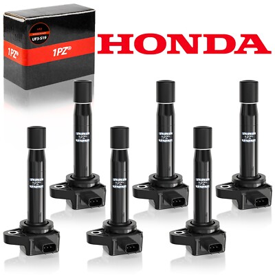 6x Ignition Coils 30520-R70-S01 For Honda Accord Odyssey EX EX-L Acura ...