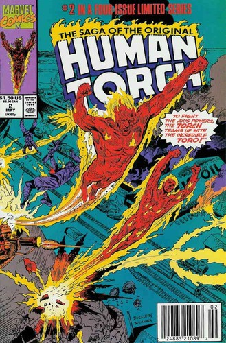 Saga of the Original Human Torch #2 (Newsstand) VF/NM; Marvel | we ...