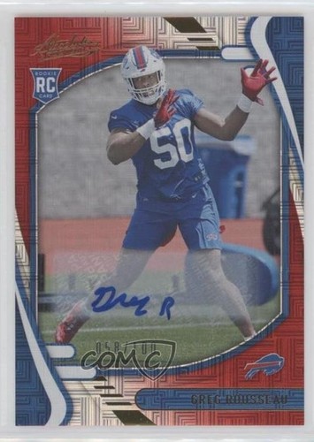 2021 Panini Absolute - Rookies Greg Rousseau #149 Red Squares ...