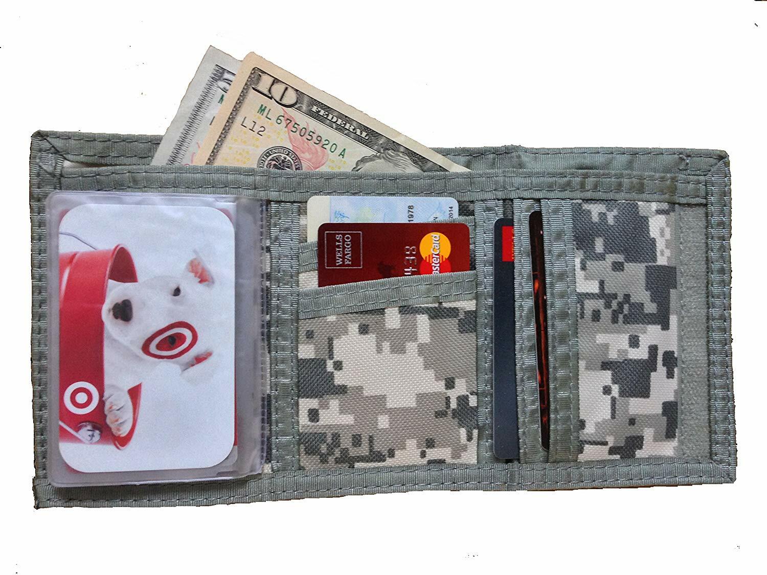 Tri-Fold Digital ACU Army Military Camo Unisex Credit Card Cash Wallet ...