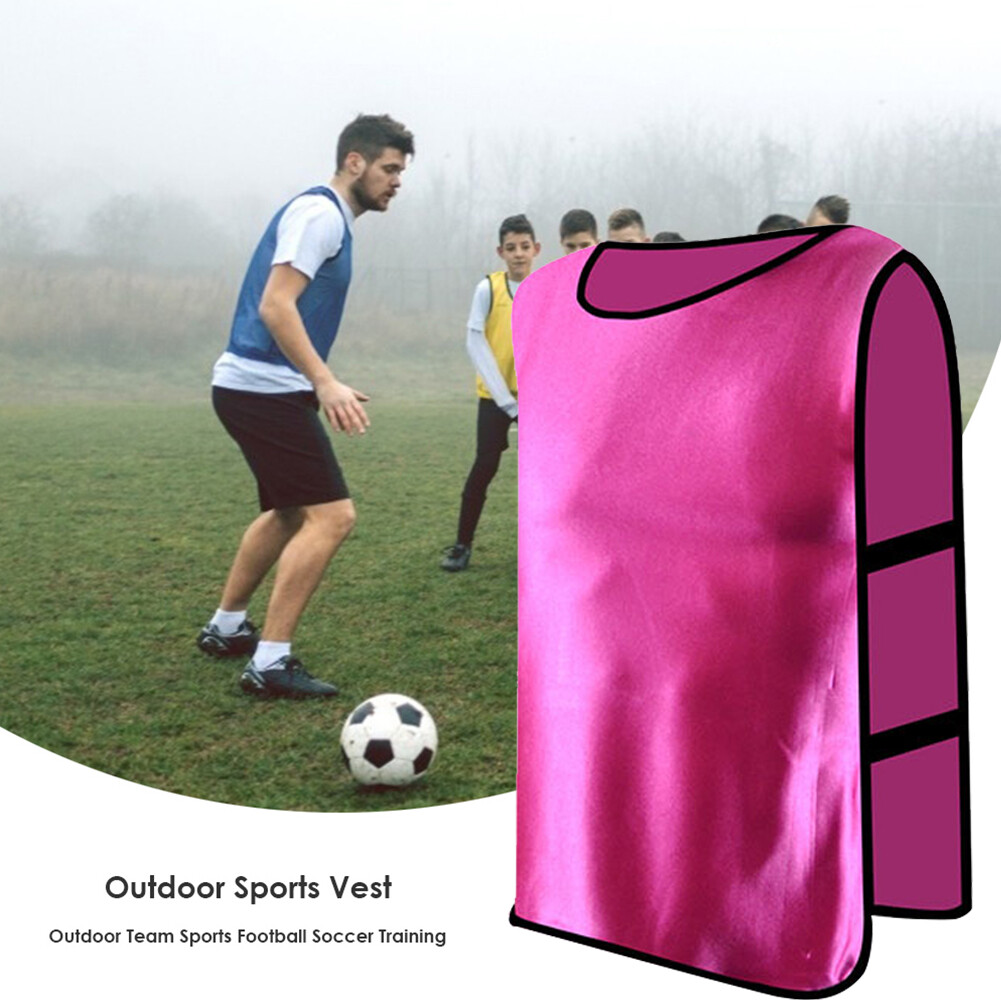 Scrimmage Team Practice Pinnies Team Practice Jerseys (Rose Red L Adult ...