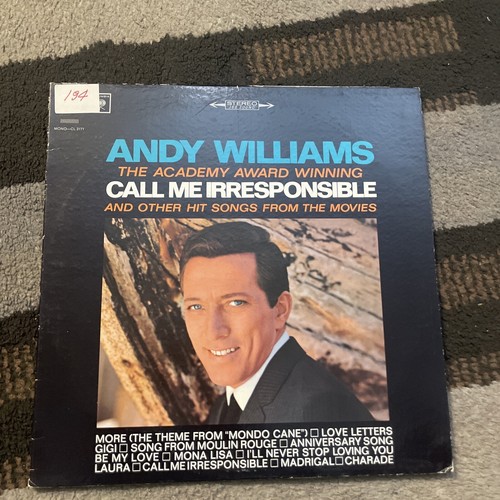 Vinyl LP , Andy Williams , Call Me Irresponsible | eBay