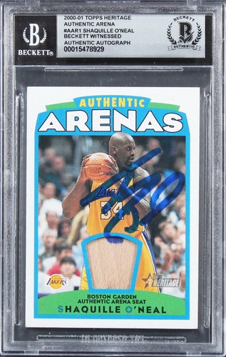 Shaquille O'Neal Signed 2000 Topps Heritage Arena #AAR1 Card Auto 10 ...