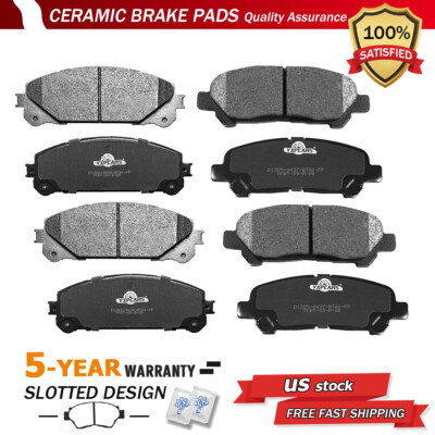 Front & Rear Ceramic Brake Pads for 2008 - 2014 Toyota Highlander | eBay