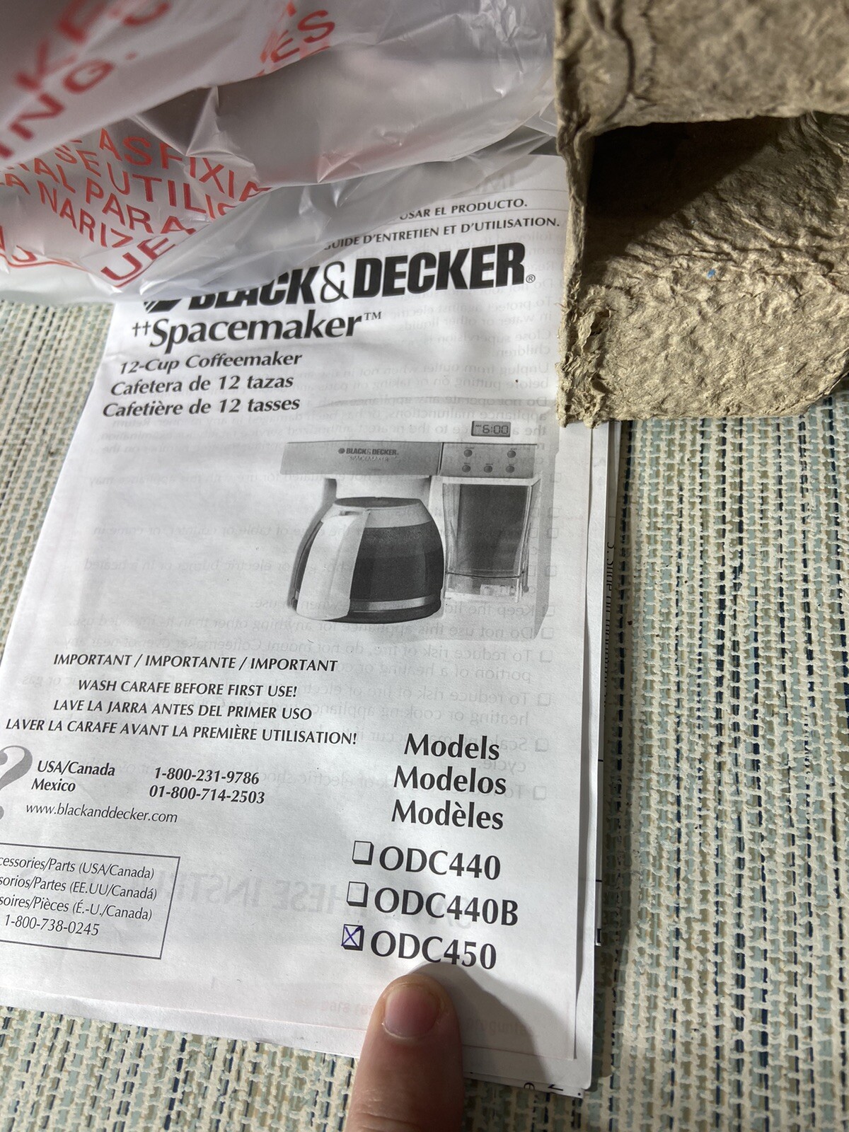 Black & Decker ODC450 12 Cup SpaceMaker Coffee Maker for sale online | eBay