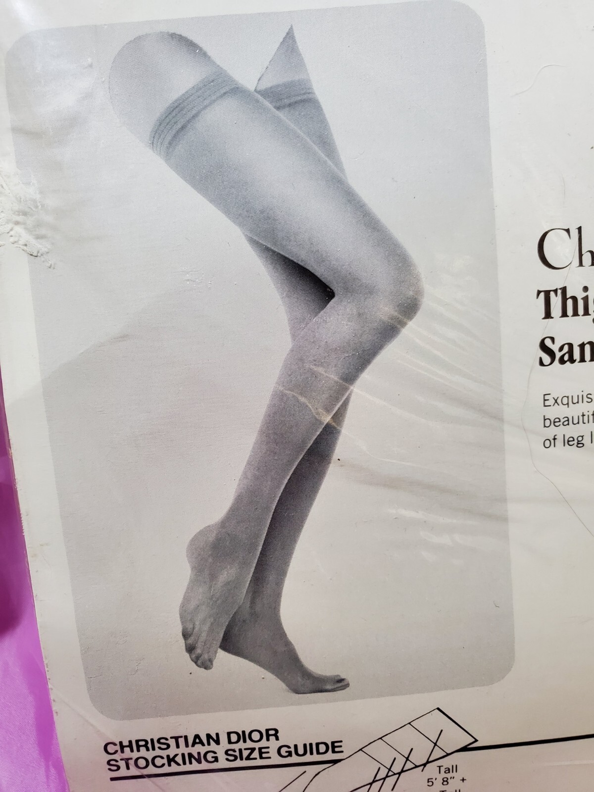 Vtg Dead Stock Christian Dior Thi Hi Garter Stockings 9.5-10 French ...