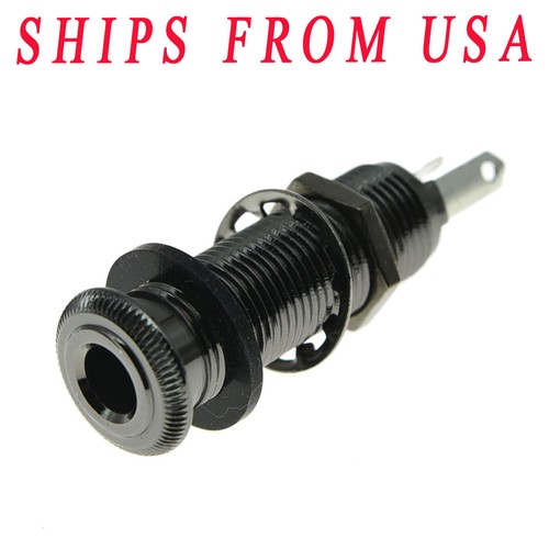 KAISH Stereo Copper Guitar Bass Barrel Jack Cylinder Input/Output Jacks ...