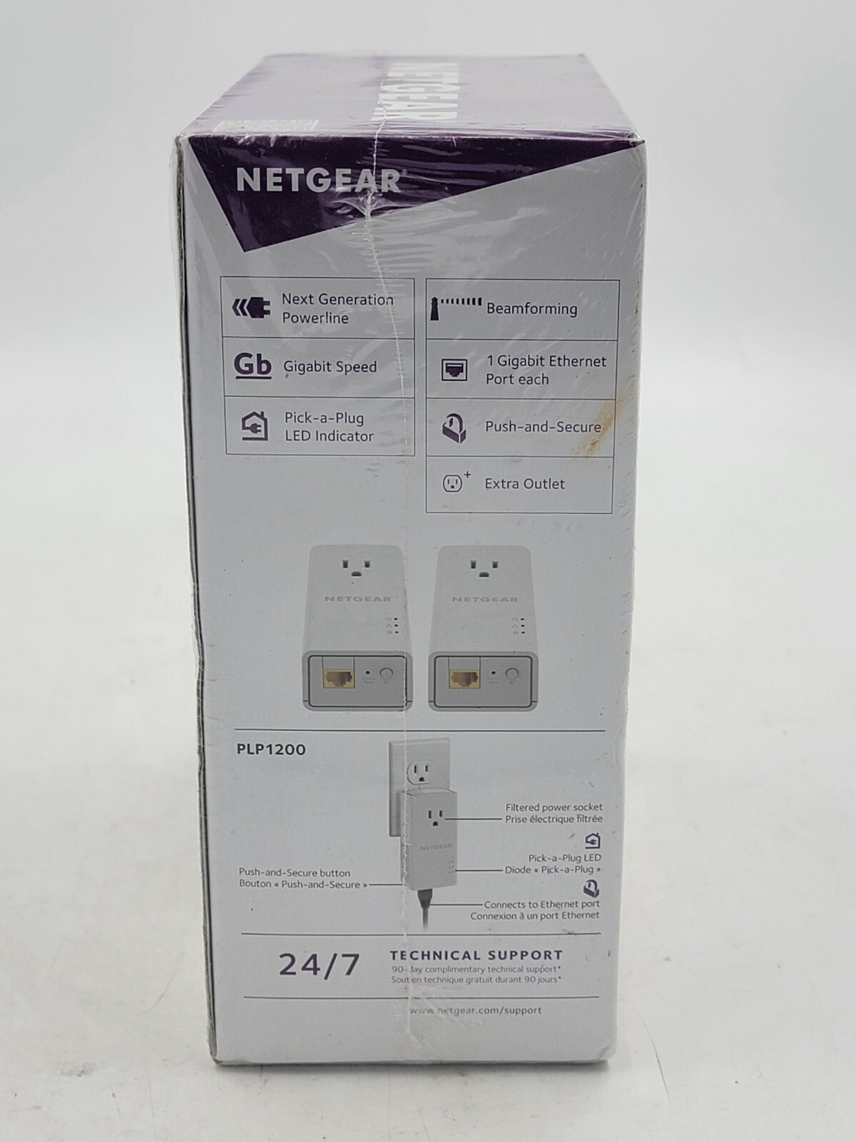 Netgear+PLP1200-100PAS+Powerline+1200+and+Extra+Outlet for sale online ...