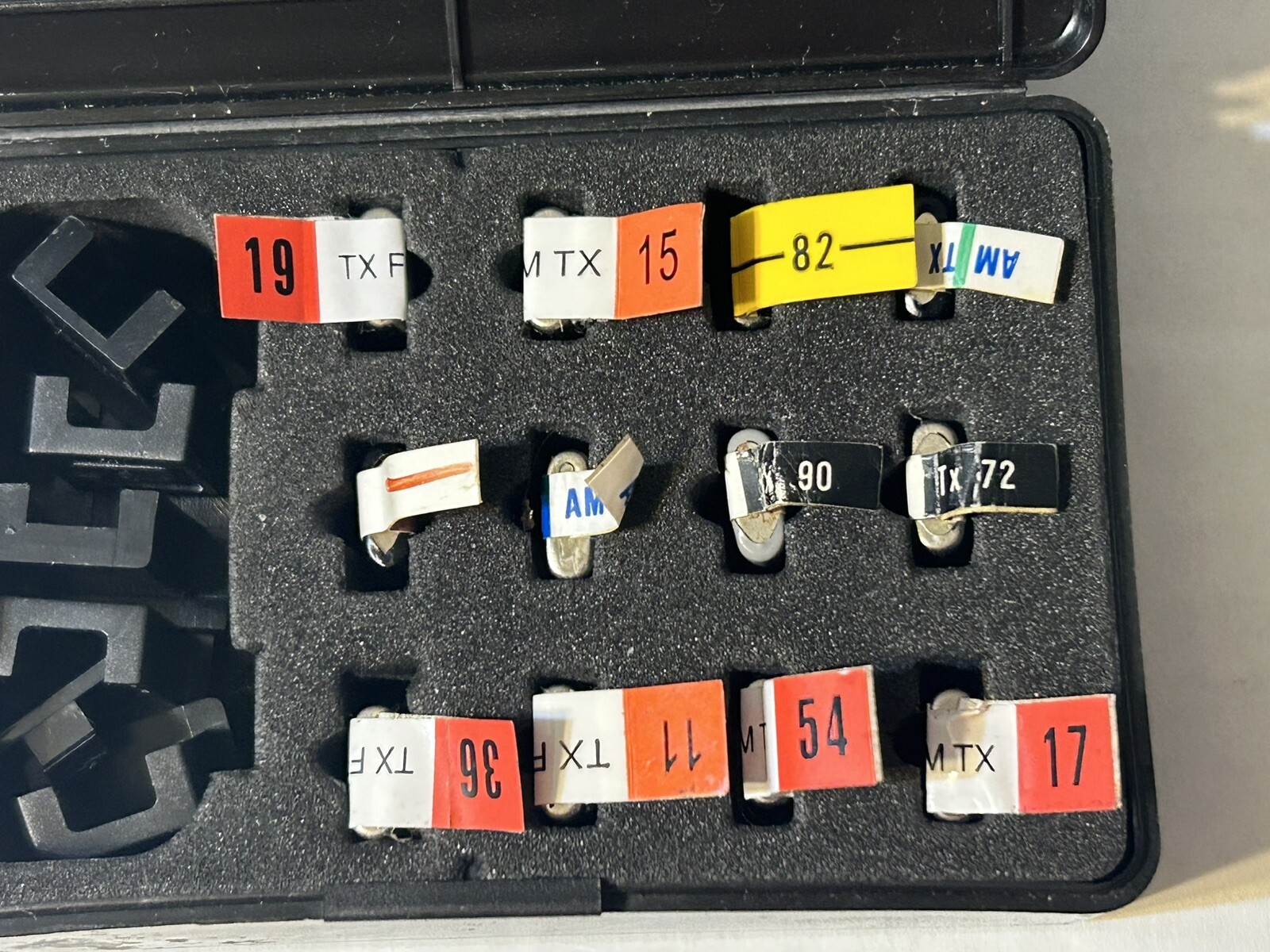 12 Vintage RC TX FM GWS Transmitter Crystals Channels with Futaba X'TAL ...