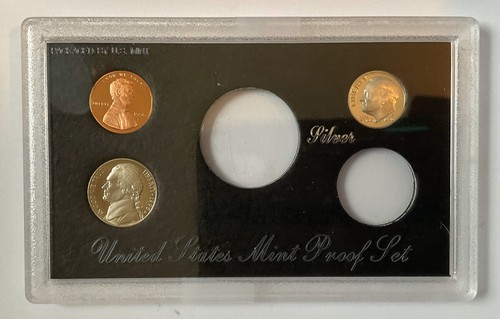 1996-S Silver Proof Dime + Proof Nickel & Cent ~ Partial Set ~ No Box ...