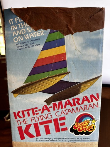 Vintage 1980s Spectra Star Kites Kite-A-Maran Flying Catamaran Boat ...