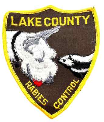 Lake County Illinois? Indiana? FL? CA? Police Arm Patch Rabies Control ...