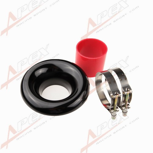 3" UNIVERSAL BLACK VELOCITY STACK FOR COLD / RAM ENGINE AIR INTAKE ...