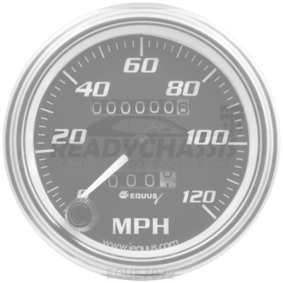 Fits EQUUS 3-3/8 Dia Speedometer 0-120 MPH Chrome Mech E7072 | eBay