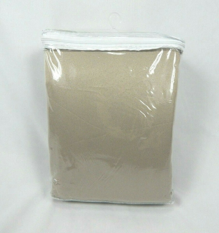 Sun Zero Stone Beige Emory Room-Darkening Pair of Curtain Panels, 108 ...