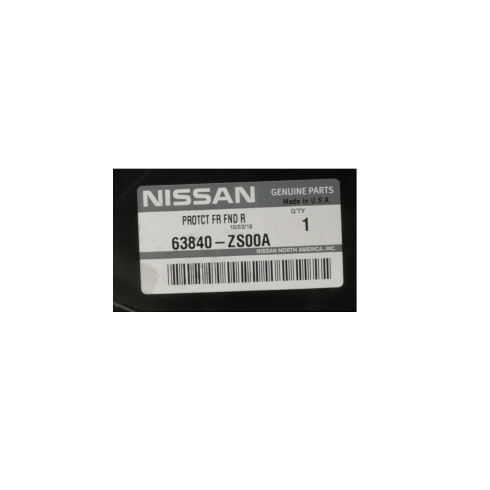 OEM 2005-2020 Nissan Frontier Right Front Fender Splash Shield NEW ...