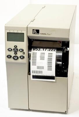 Zebra 105SL Plus 103-801-00200 Thermal Barcode Label Printer Rewinder ...