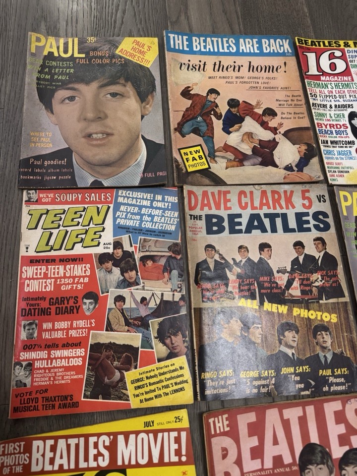 Beatles Vintage Magazines Bulk Lot Of 14 | eBay