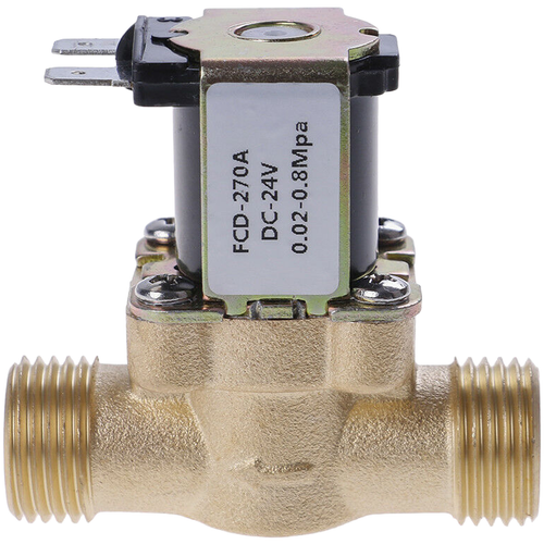 Water Inlet Brass Solenoid Valve DC12V Solenoid Valve For Solar Water ...