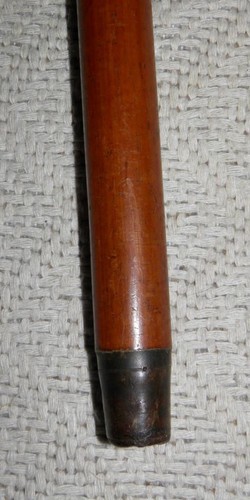 Edwardian Walking Stick / Cane Hallmarked Repousse Silver Collar 1902 H ...