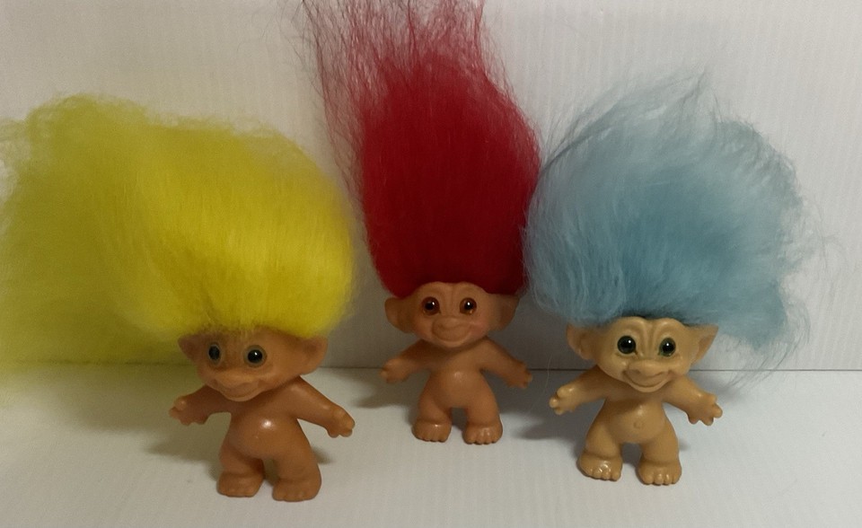 Vintage Troll Doll Dam And Wishnik 60s Era Trio | eBay