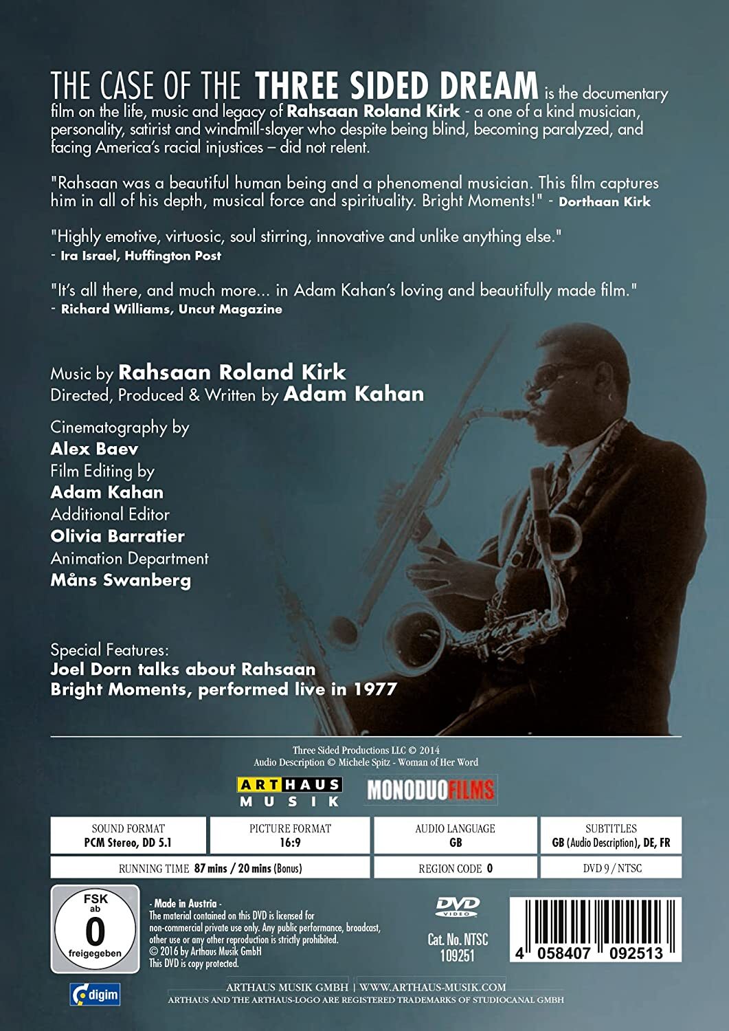 Rahsaan Roland Kirk (DVD) Kirk (US IMPORT) | eBay