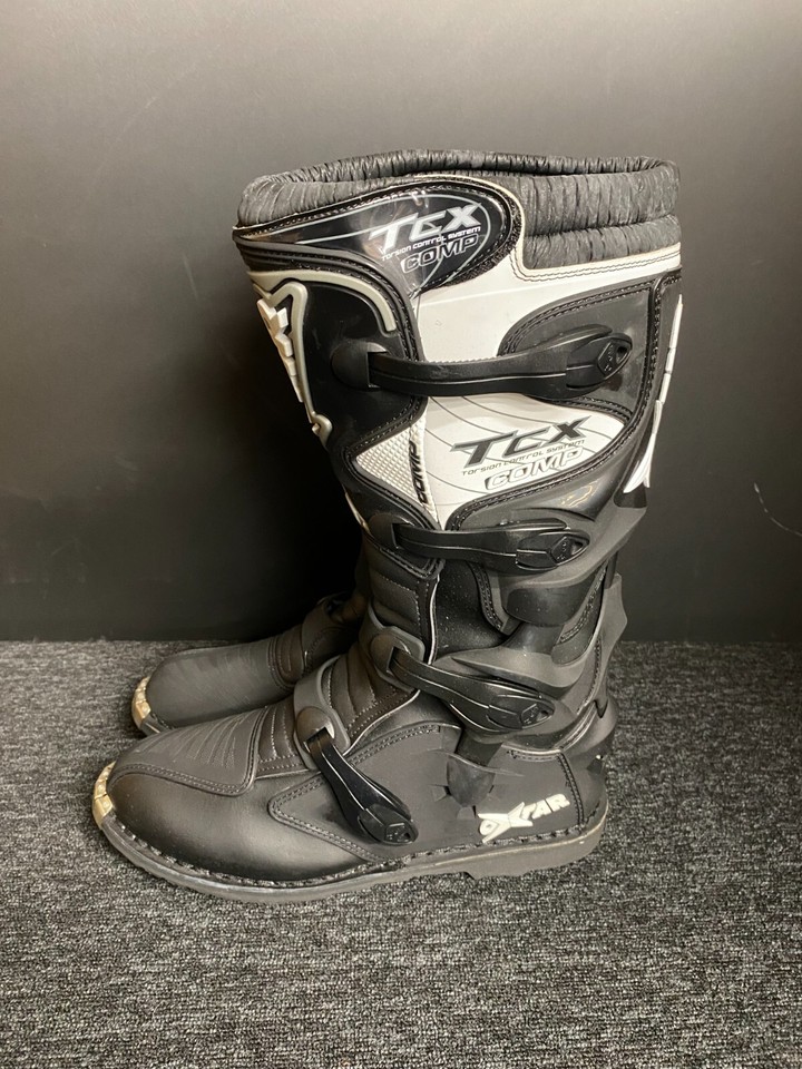 Oxtar TCX Black Motorcycle Boots - UK 13 / EU 48 | eBay UK