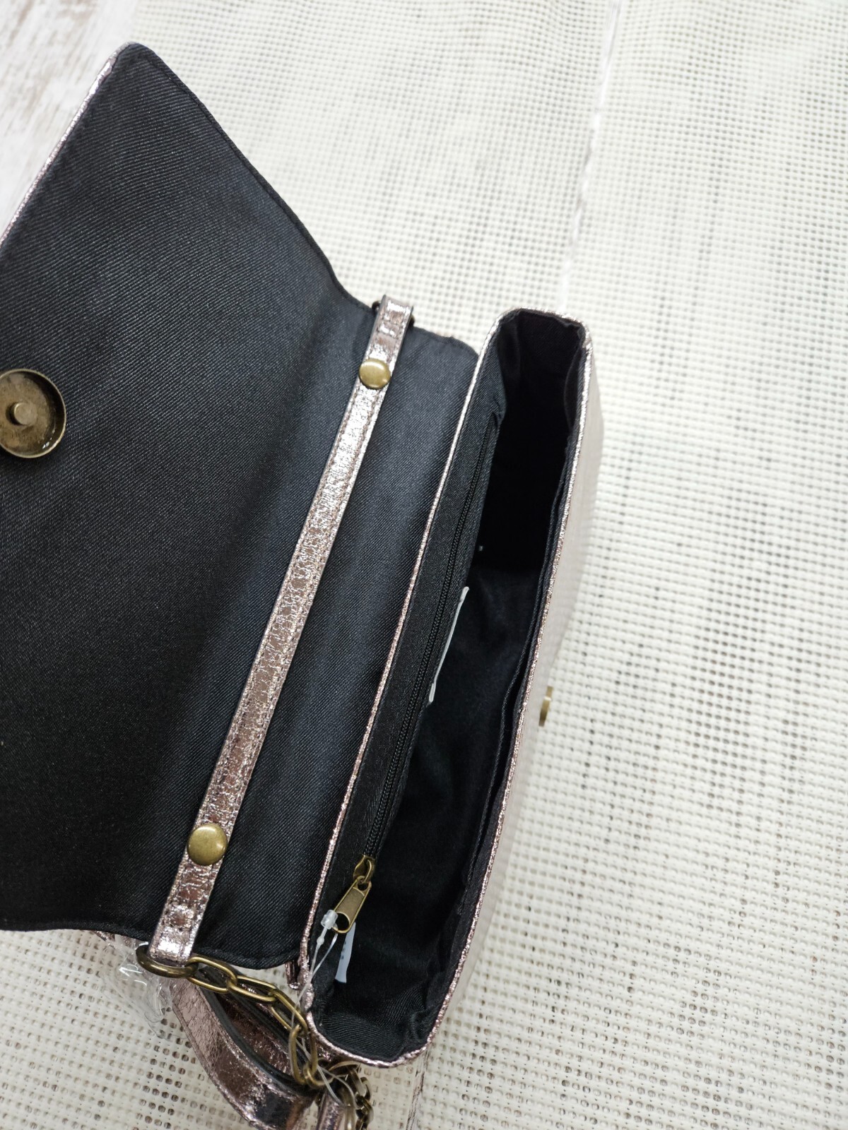 Universal Thread Flap Crossbody Bag Metallic Bronze Handbag Brown | eBay