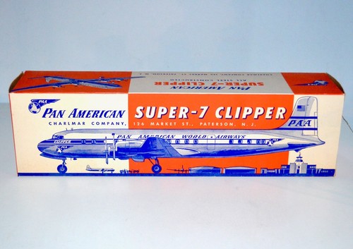 Rare 1950s Marx Charlmar Pan-American Super-7 Clipper Airplane Original ...