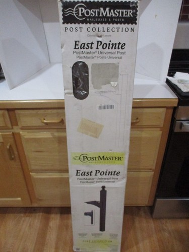 POSTMASTER EAST POINTE UNIVERSAL POST TEXTURED BLACK ALUMINUM STEEL ...